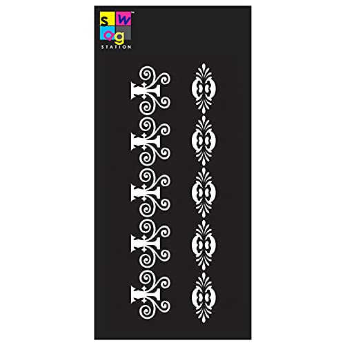 Buy Border Stencil-Stencils for Craft, Card Making and Fabric Wall ...