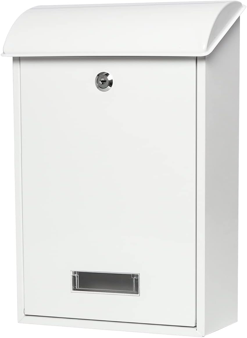 SereneLife SLMAB01 Weatherproof Wall Mount Mailbox-Outdoor Galvanized ...