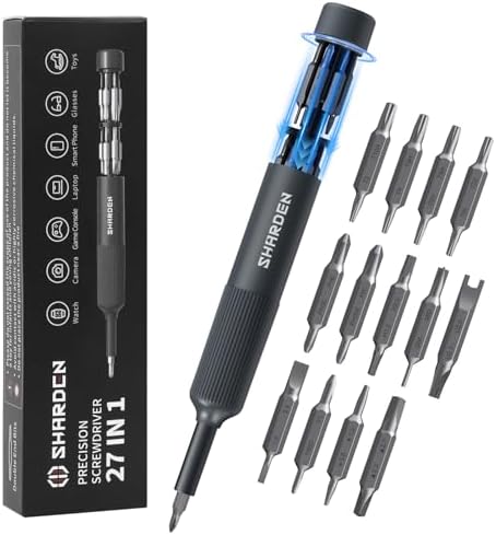 Sharden 27-in-1 Precision Screwdriver Set Multi Bit Small Screwdriver ...