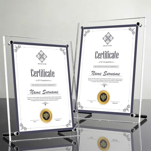 Amazon.com : GooodiderX 2PCS Award Plaques,13 x 9.5 in Acrylic ...