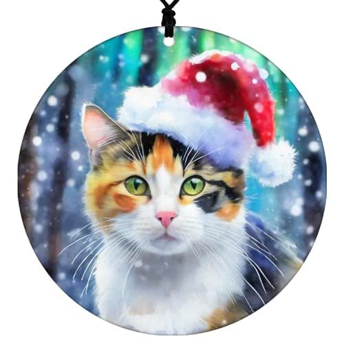 Amazon.com: Calico Cat Christmas Ornament - Hanging Home Decor ...