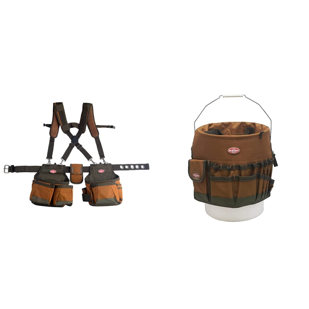Bucket Boss Tool Belt and Bucket Tool Organizer Bundle - Amazon.com
