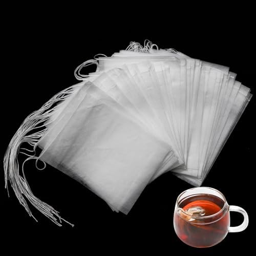 Tea Filter Bags, 400 PCS Disposable Tea Filter Bags Empty Tea Bags Tea ...