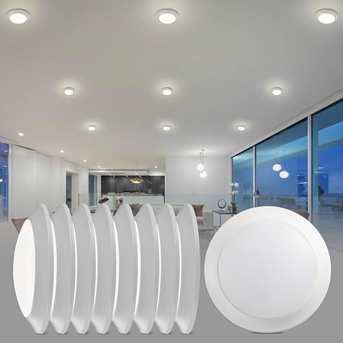 Kichler Gen I LED Downlight in White, 7.5" Ceiling Flush Mount Interior ...