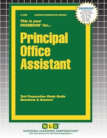 Amazon.co.jp: Principal Office Assistant (Career Examination ...