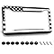Amazon.com: Abstract Hippie Flower License Plate Frames Stainless ...