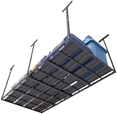 NewAge Products 4 ft. x 8 ft. VersaRac Pro Adjustable Overhead Garage ...