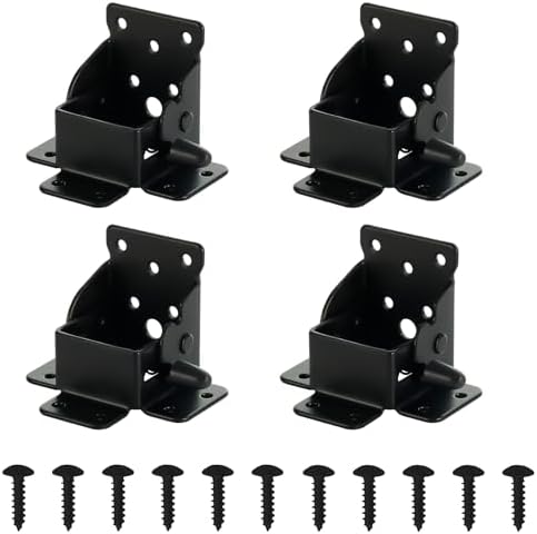 Amazon.com: Dluno 4Pack Folding Table Leg Bracket Metal Folding Rable ...
