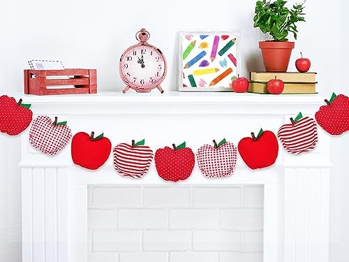 Amazon.com: JarThenaAMCS 4Pcs Pencil Apple Felt Banner for Back to ...