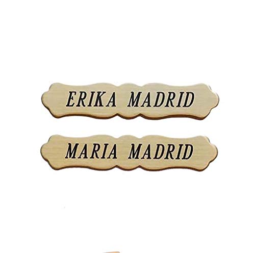 Amazon.com: Bible Name Plate Ornate Small Thick Solid Brass Custom ...