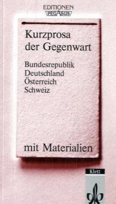 Amazon.com: Kurzprosa der Gegenwart.: 9783123520402: Schänzlin, Gertrud ...
