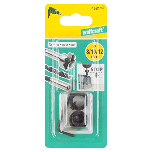 wolfcraft Depth Stop Set for Mobile Drilling Aid, 3 Pcs. I 4681000 I ...
