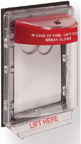 MCP Clear Fire Alarm Protection Cover, Emergency Break Glass Safety ...