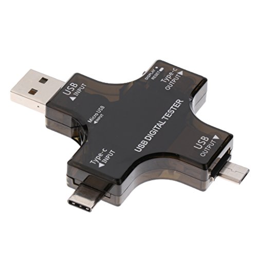 MagiDeal USB -C LCD Digital Multimeter Charging Monitor Tester USB-c ...