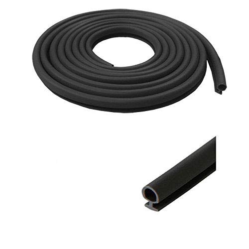 Black Bulb Type Gasket Weatherstrip, 5/16" Width, 1/4" Backing - 20 Ft ...