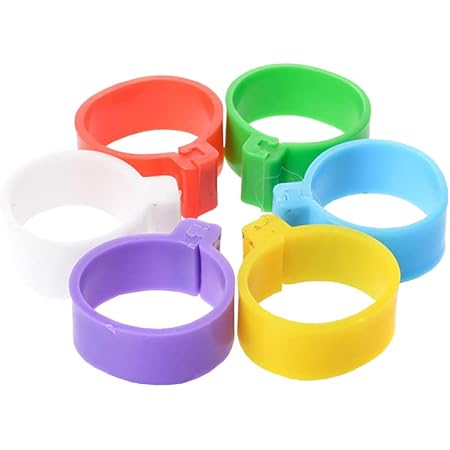 Amazon.com: UUYYEO 100 Pcs 16mm Plastic Chicken Leg Rings Poultry Foot ...