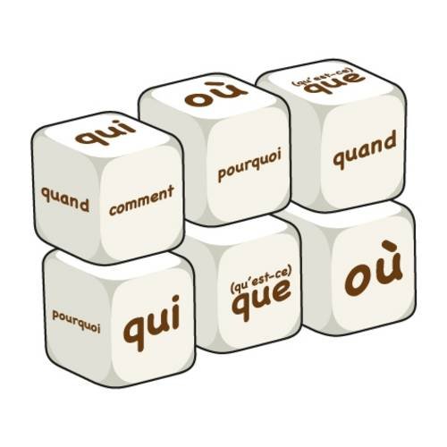 French Question Words (Pack of 6 dice) : Thomas, Suzanne, Derone ...