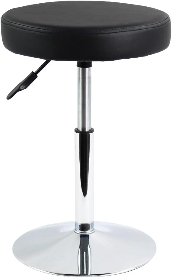 Amazon.com: FURWOO Round Step Stool PU Leather Height Adjustable Shop ...