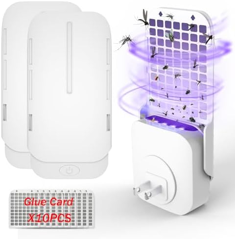 Flying Insect Trap for Indoors, Light Trap Captures Fruit Flies, Gnats ...