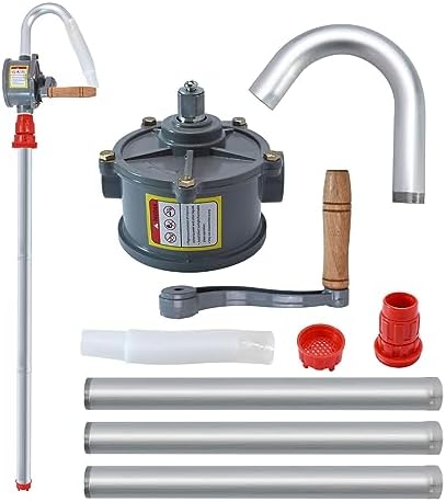 55 Gallon Drum Pump, Aluminum Alloy Rotary Manual Fuel Pump, Manual ...