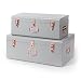 Amazon.com: Beautify Gray Vintage Style Steel Metal Storage Trunk Set ...