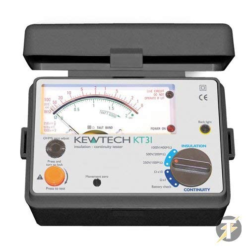 Kewtech KT31 Analogue 250/500/1000V Insulation/Continuity Tester, open ...