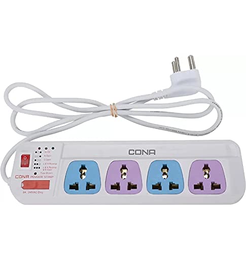 CONA Value Series Spike Suppressors 2636 Colour 4x1 Power Strip 1.5 ...