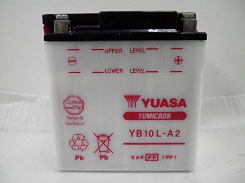 Amazon | YUASA / YB10L-A2 （YB10L-A2, 12N10-3A-2, GM10Z-3A, FB10L-A2互換) バイク用バッテリー 開放型( グラストラッカー ...