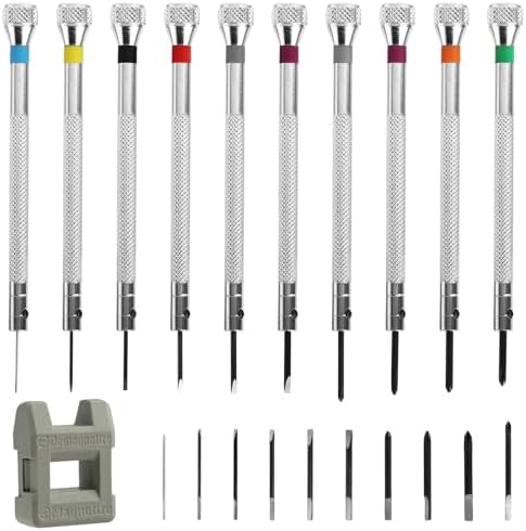 21 Pcs Watchmakers Screwdriver Set 0.6-1.6 mm Precision Screwdriver Kit ...