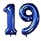 Amazon.com: 40Inch 20 Balloon Numbers Navy Blue Number 20 Balloons Self ...