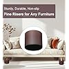 Amazon.com: Lufia Solid Pine Wood Bed Risers 3 Inch Lift, Durable ...