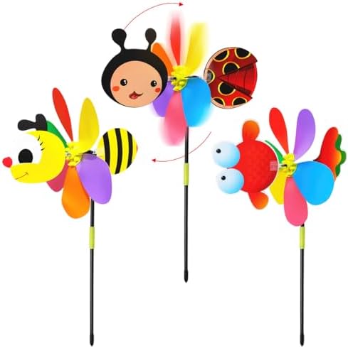 Windrad Kinder, Darryy 54cm Windrad Garten, Windmühle Tier, Windrad ...