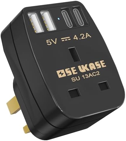 Masterplug SRGAUSBW2 2 x 2.1amp USB Charger With 13amp Plug Through ...