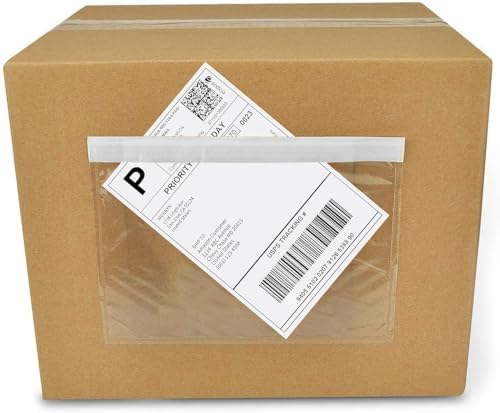 Amazon.com : NefLaca 500 PCS shipping label sleeves, 7.5"x 5.5 ...