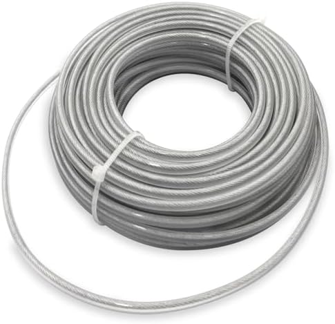 Zeqeey Heavy Duty Round Steel Core Grass Trimmer Line 0.095 inch 2.4mm ...