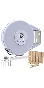 Amazon.com: Retractable Clothesline - Portable Heavy Duty Indoor and ...