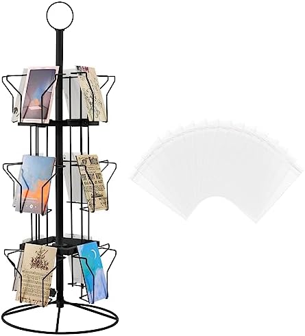 Amazon.com: Greeting Card Rack with Twenty-Four 5 x 7 Pockets for ...