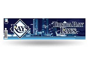 MLB Rays Bumper Sticker, 9 x 4, Logo Color : Amazon.in: Sports, Fitness ...