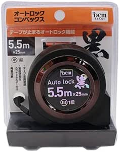 Amazon | オートロックコンベ 黒 JIS1級 25mm×5.5m | メジャー・巻尺