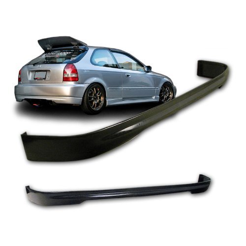 Exterior Accessories Poly Urethane Rear Body Bumper Lip Spoiler Remix ...