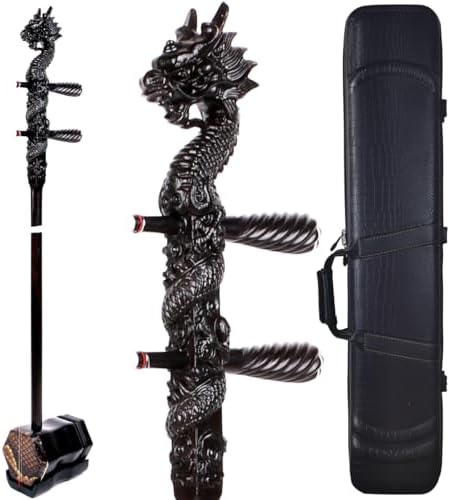 Amazon.com: NICOSHINE Professional Black Sandalwood Erhu: Two-Stringed ...