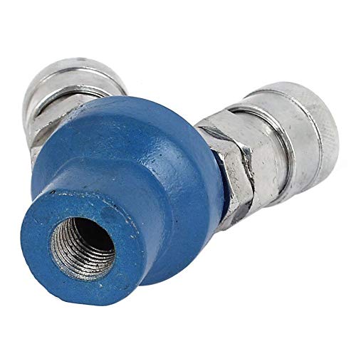1/4BSP Female 2 Way Pass Quick Connect Coupler Air Hose Coupling Tool ...