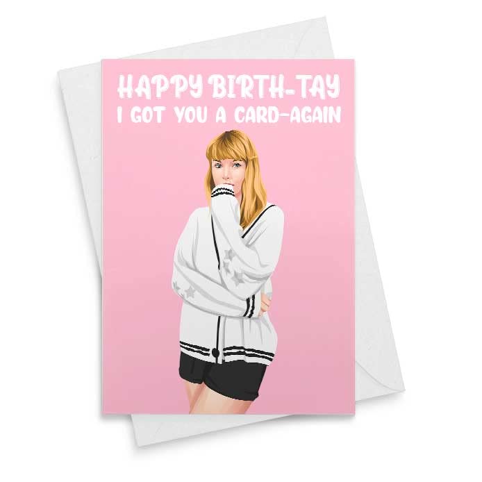 Happy Birth-TAY! Birthday Card for Daughter, Swifty Birthday Card ...