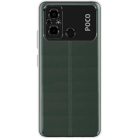 Fastship Rubber Silicone Back Cover for Poco C55 - Transparent : Amazon ...