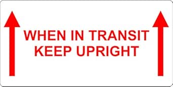 Keep Upright Sticker (Pack of 5) - 100mmx50mm : Amazon.co.uk: Business ...