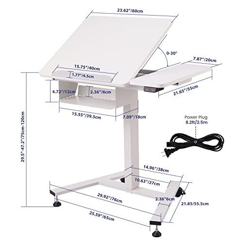 Snapklik.com : TOPSKY Electric Height Adjustable Standing Laptop Study Desk