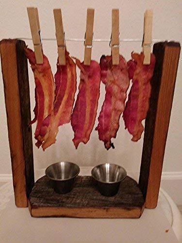 Amazon.com: bacon hanger wood bacon hanger reclaimed wood bacon rack ...