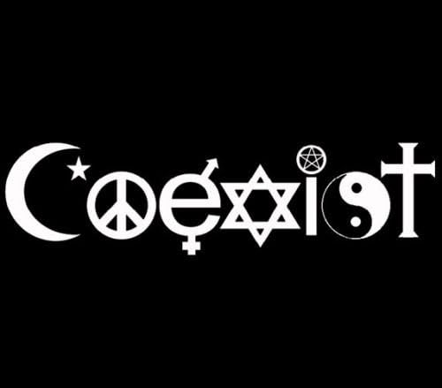 Amazon.com: Ranger Products Coexist Decal for car Truck Bumper Sticker ...