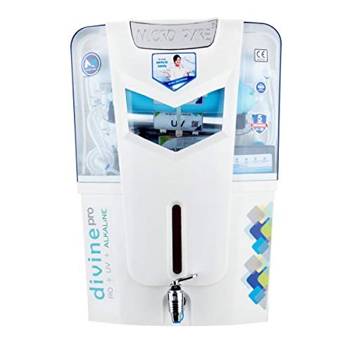 Divine PRO White RO+ UV+Alkaline Water Purifier 12 Liter : Amazon.in ...