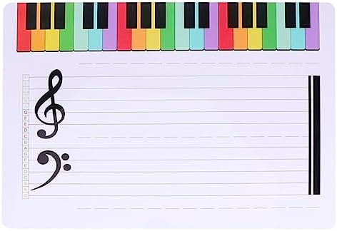 SAFIGLE Exercise Board Musical Note Teaching Whiteboard Erasable Note ...